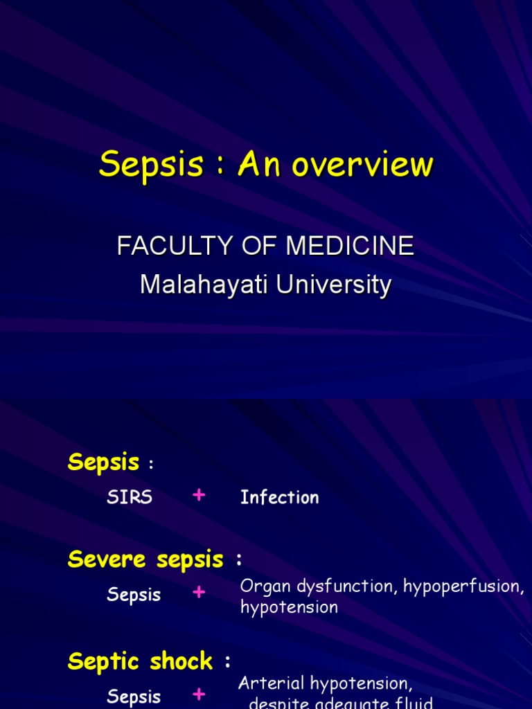 Sepsis | PDF | Sepsis | Blood Pressure