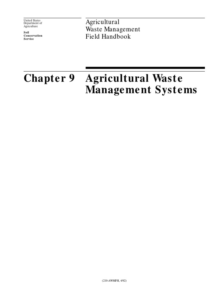 Chapter 9 (Ag. Waste Management System) | PDF | Waste Management ...