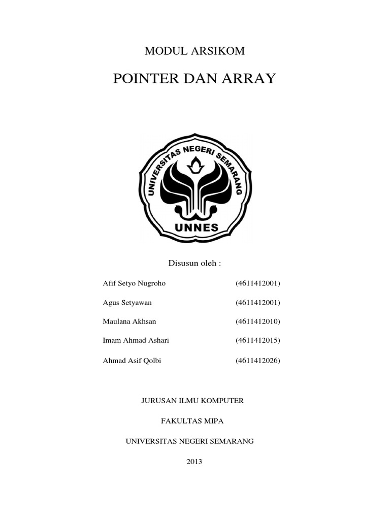 Pointer Dan Array: Modul Arsikom | PDF