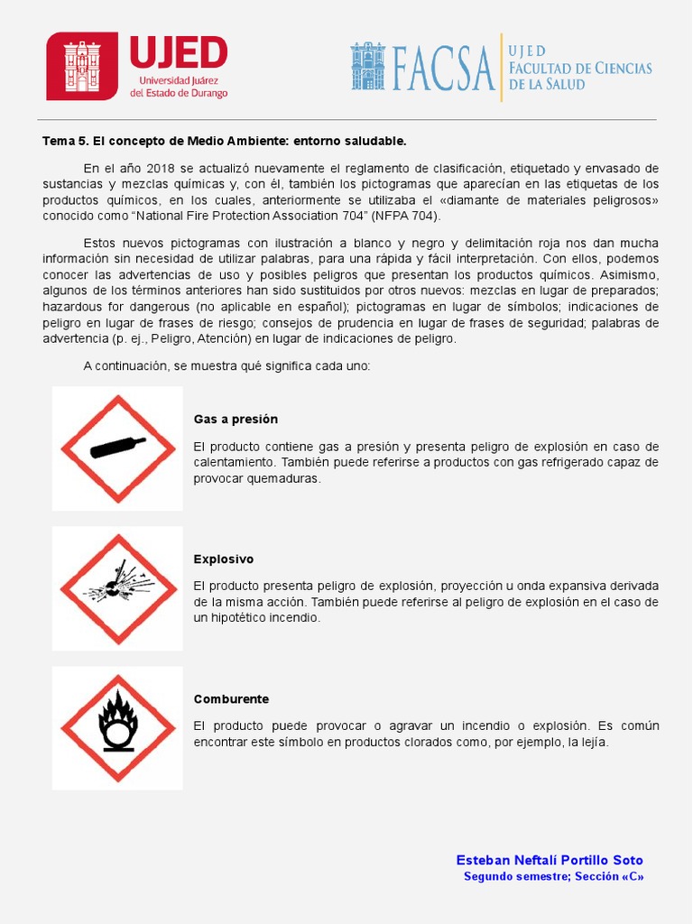 Educación Ambiental - Tema 5 - Esteban Neftalí Portillo Soto - 2C | PDF | Toxicidad | Mercancías ...