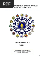 Math 3 Quarter 1 Module 1 | PDF