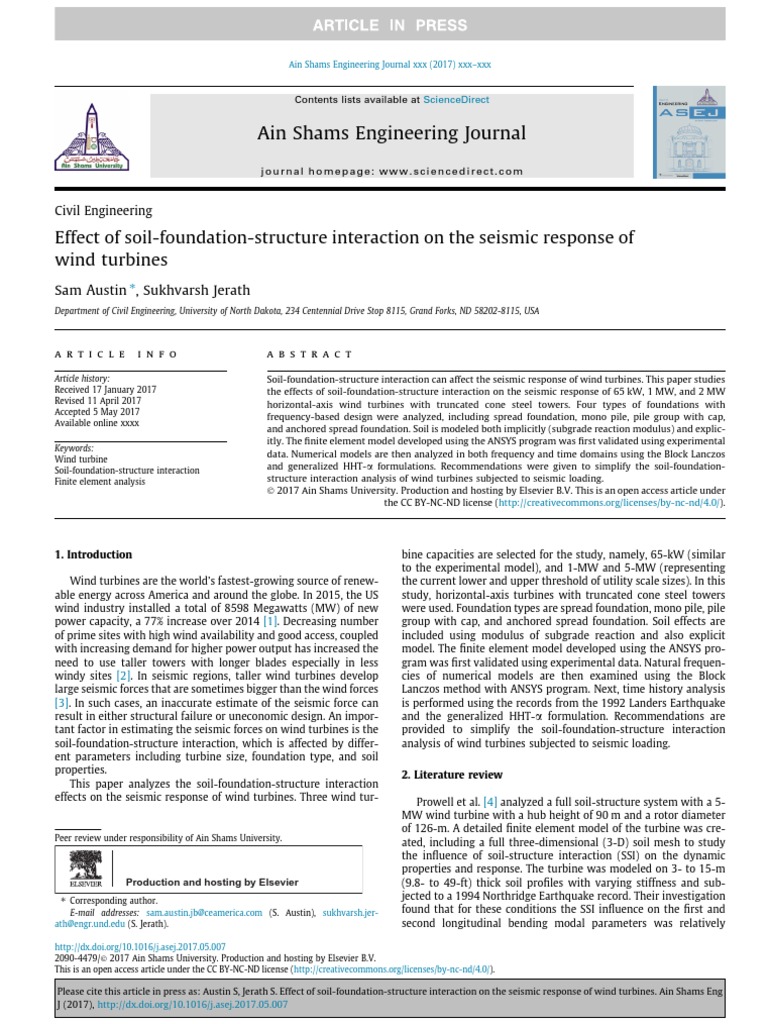 Ain Shams Engineering Journal: Sam Austin, Sukhvarsh Jerath | PDF ...