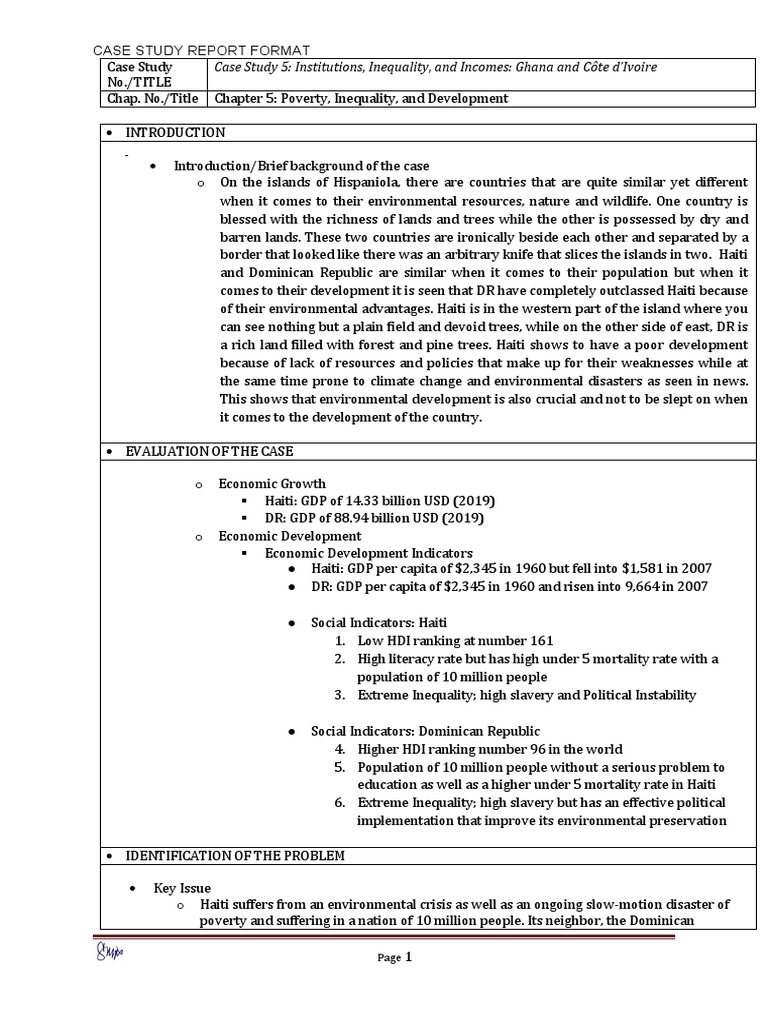 Grp-3 Case Study 10 Haiti | Download Free PDF | Haiti | Economic Growth