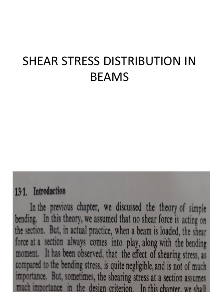 Calculating Shear Stress Distributions in Rectangular and T-Section ...