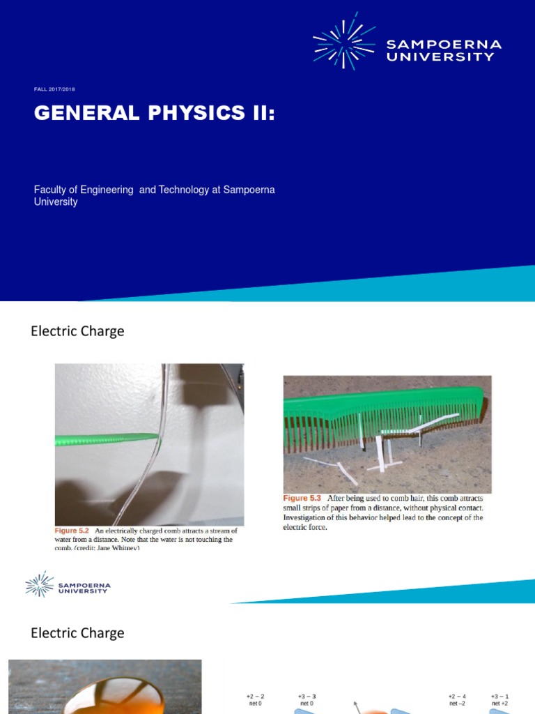 Introduction Physics Week 1 | PDF | Electric Field | Electric Charge