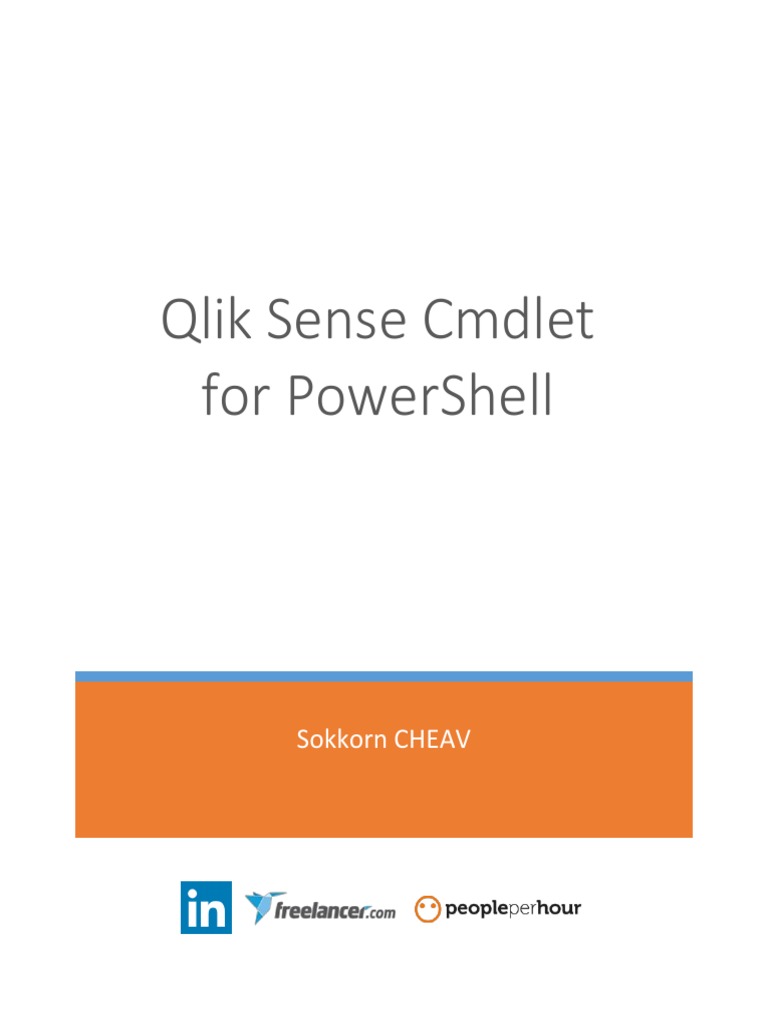 Qlik Sense Cmdlet For PowerShell | PDF | Software Engineering | Computer Engineering