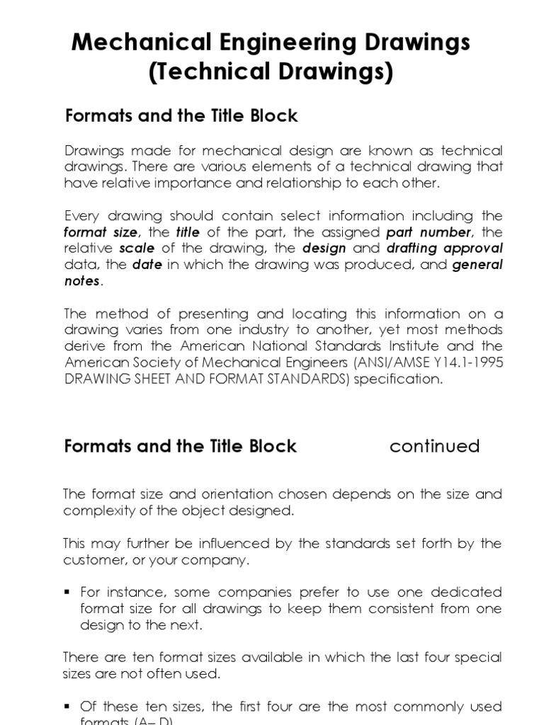 Title Block Essentials in Technical Drawings | PDF | Engineering ...