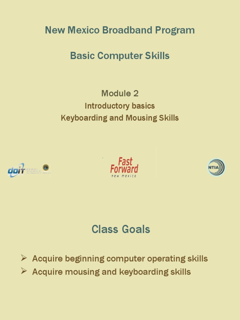Navigating the Basics: An Introduction to Using a Mouse, Keyboard, and Desktop | PDF | Double ...