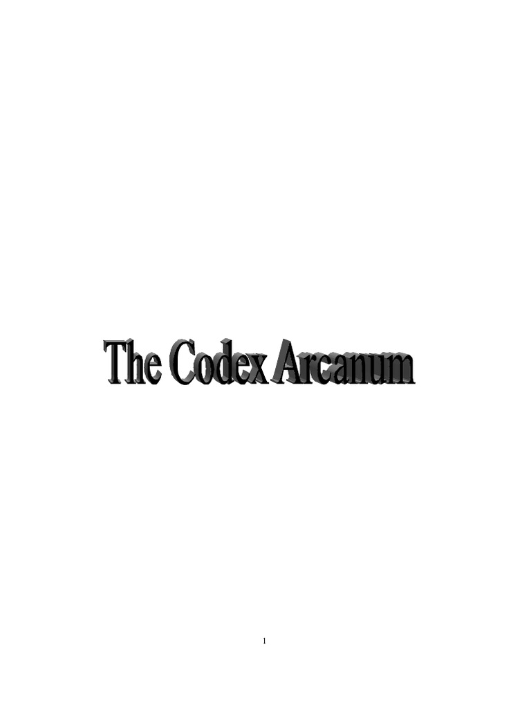 GURPS - The Codex Arcanum | PDF | Magician (Fantasy) | Lightning