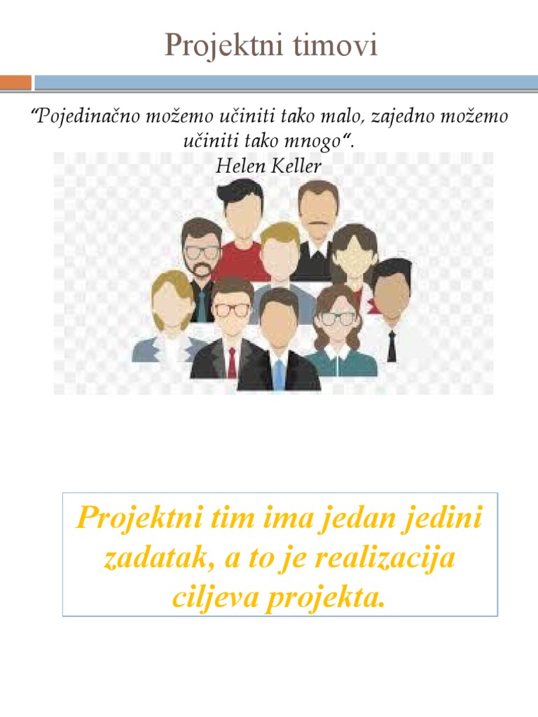 Projektni Timovi | PDF