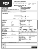 Draft WPS For Carbon Steel Pipe | PDF | Welding | Construction