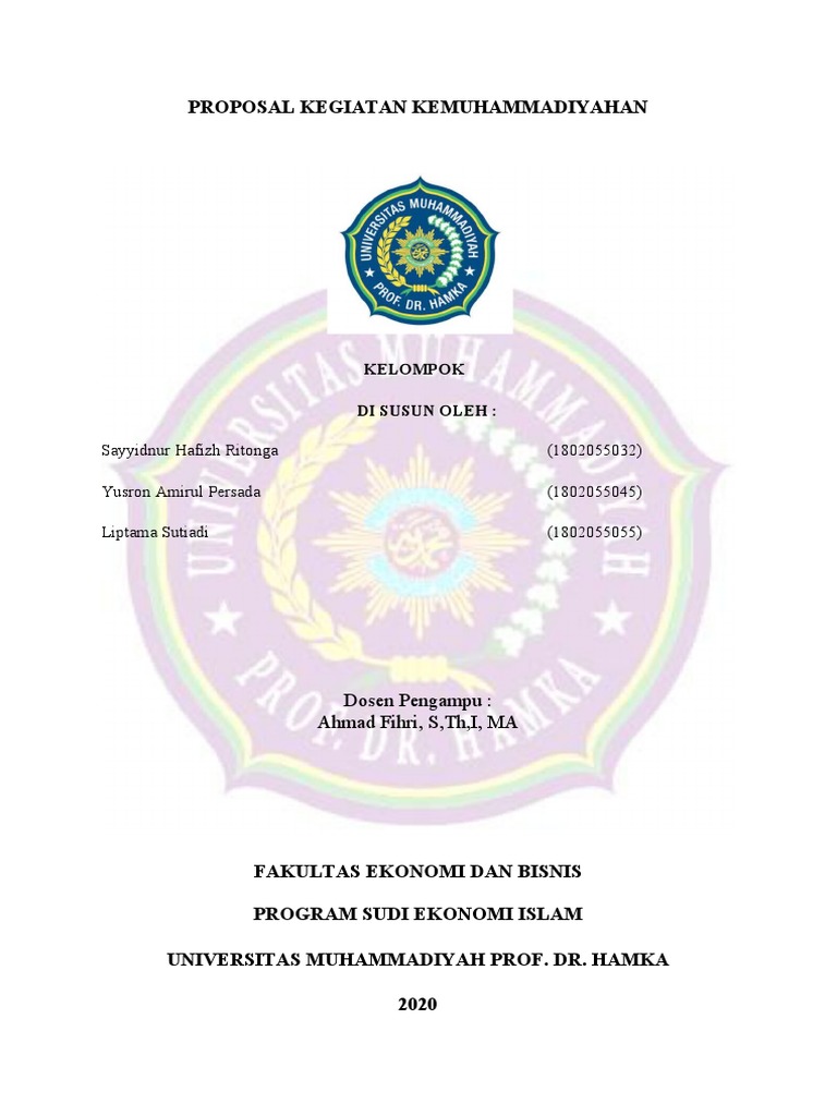 PROPOSAL KMD Kaum Dhuafa | PDF