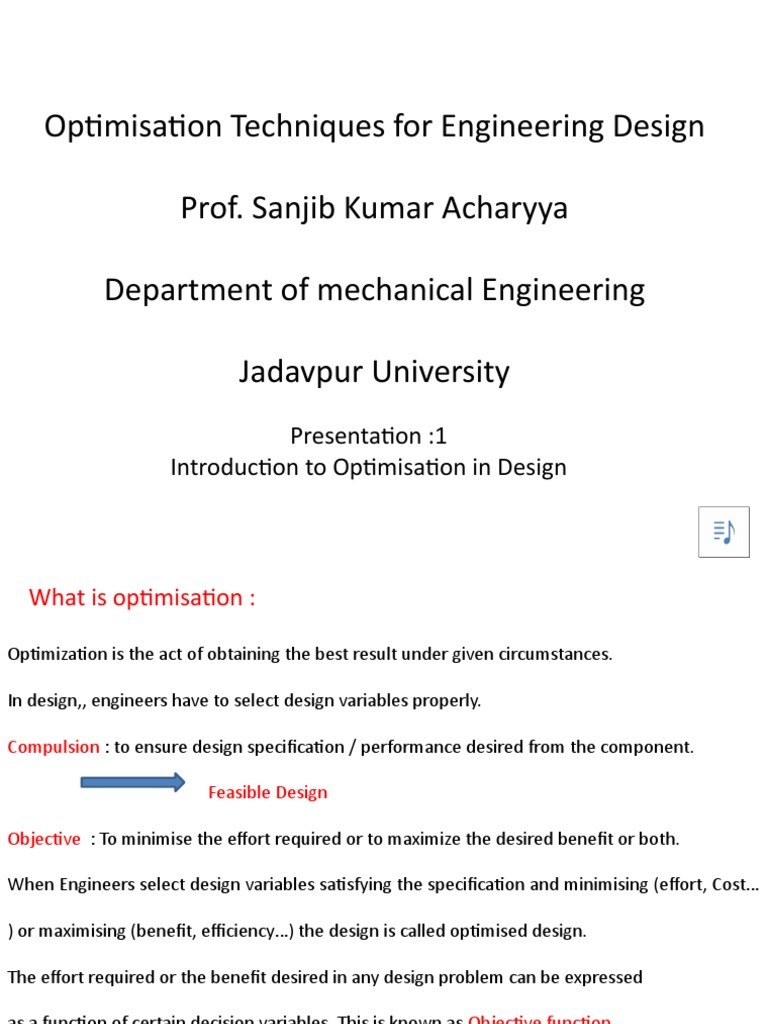Optimisation Introduction (Part 1) | PDF | Mathematical Optimization ...