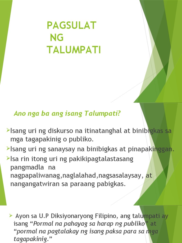 Talumpati | PDF