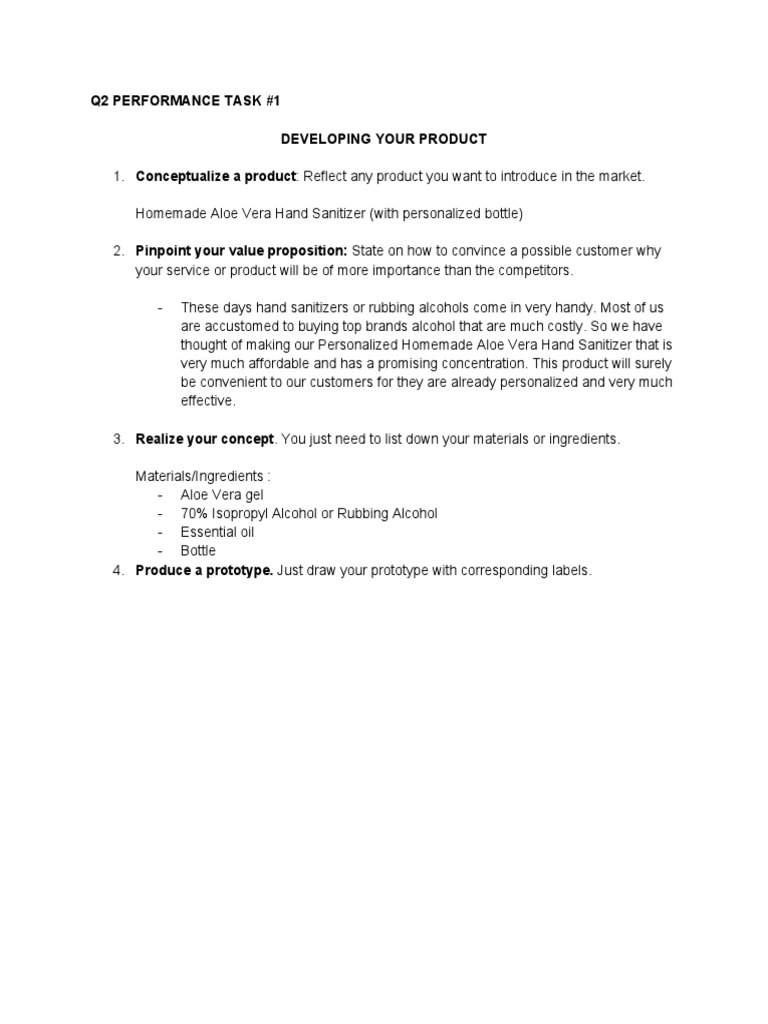 (Template) Q2 PERFORMANCE TASK #1 | PDF | Business