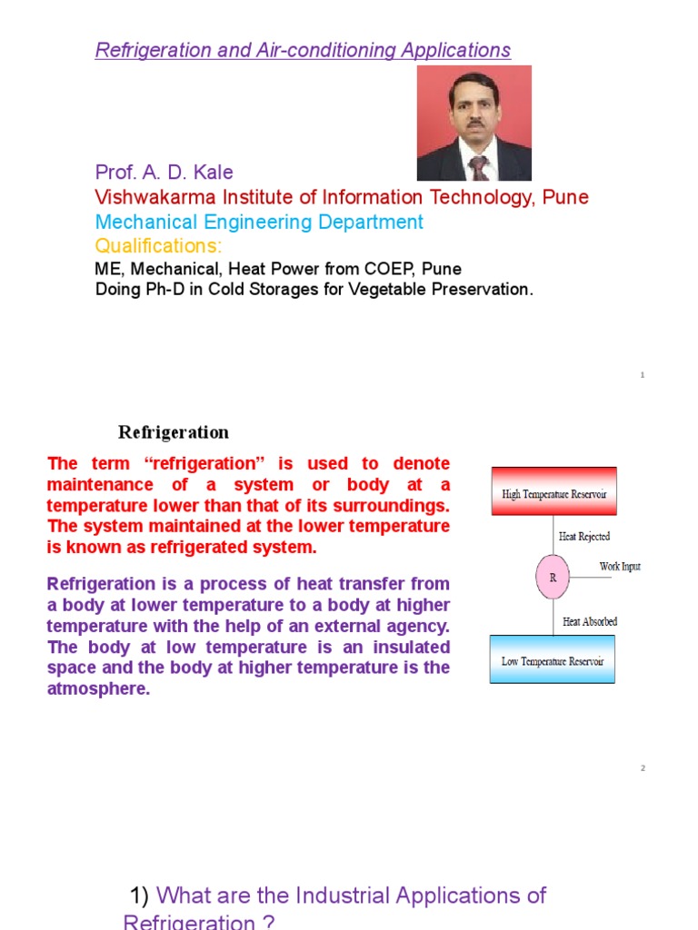 Refrigeration and Air Conditioning Applications Guide | PDF | Air ...