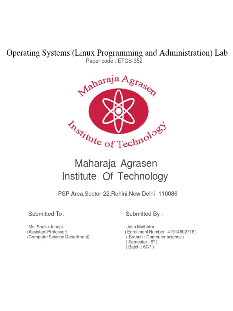 Linux OS Lab for CS Students | PDF | Scheduling (Computing) | Operating System