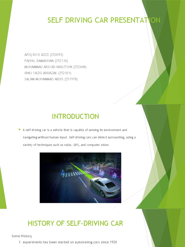 Self Driving Car Presentation | PDF