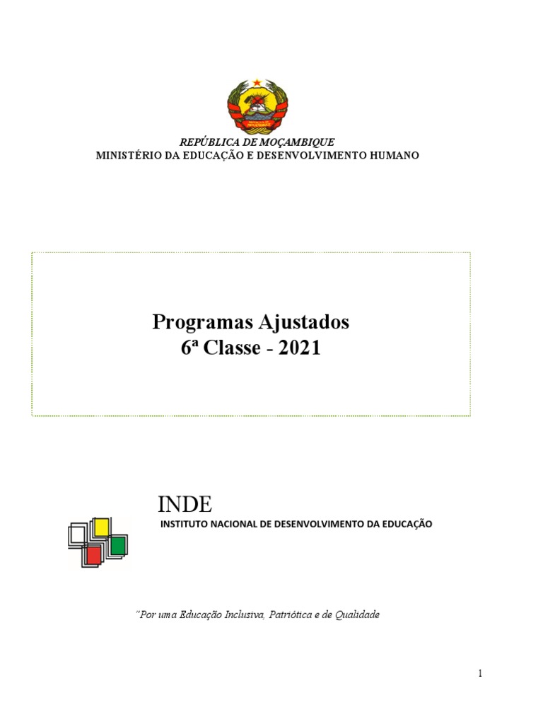 Programa Da 6 Classe | PDF | Bem-estar | Médico