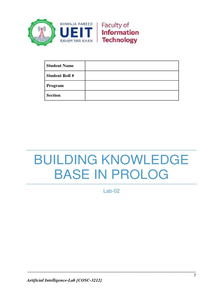 Building Knowledge Base in Prolog: Student Name Student Roll # Program Section | PDF | Expert ...