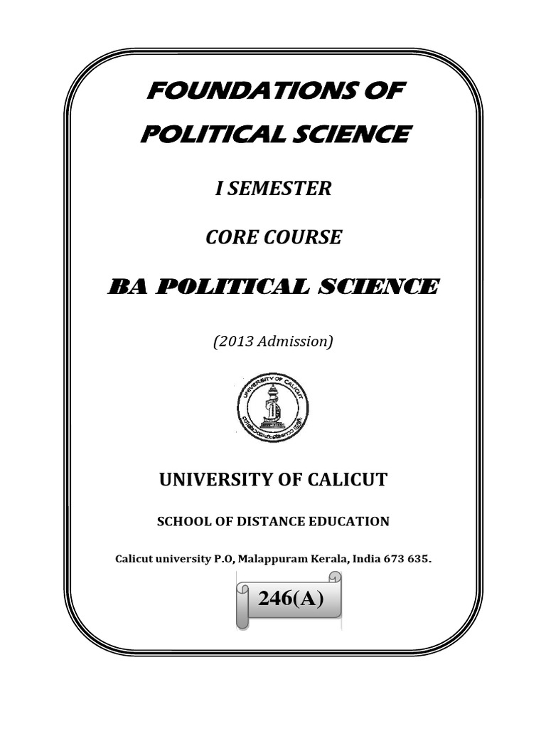 Foundations of Political Science | PDF | Marxism | Science