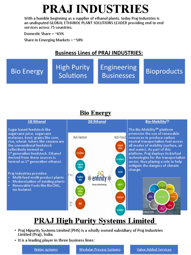 Praj Industries | PDF | Bioenergy | Power Resources