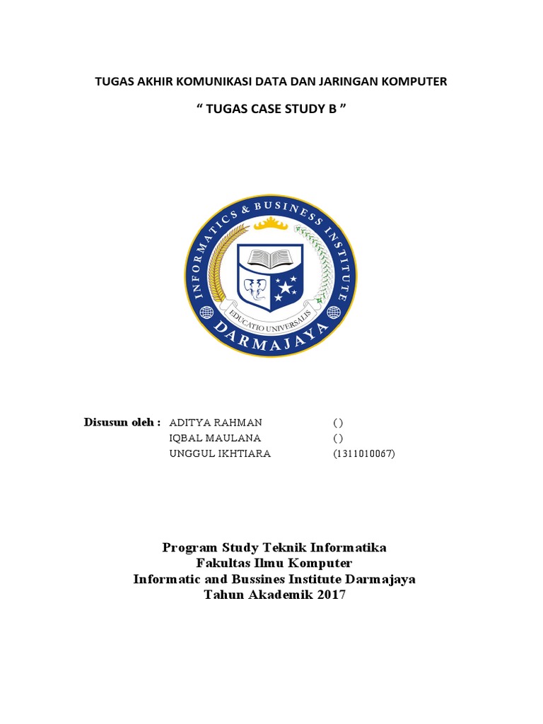 " Tugas Case Study B ": Tugas Akhir Komunikasi Data Dan Jaringan Komputer | PDF | Komputer