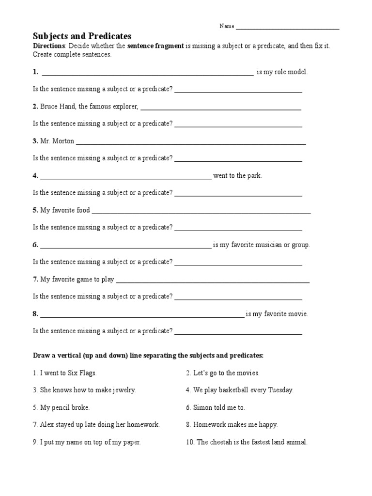Sentence Structure Practice Worksheet | PDF | Language Arts ...
