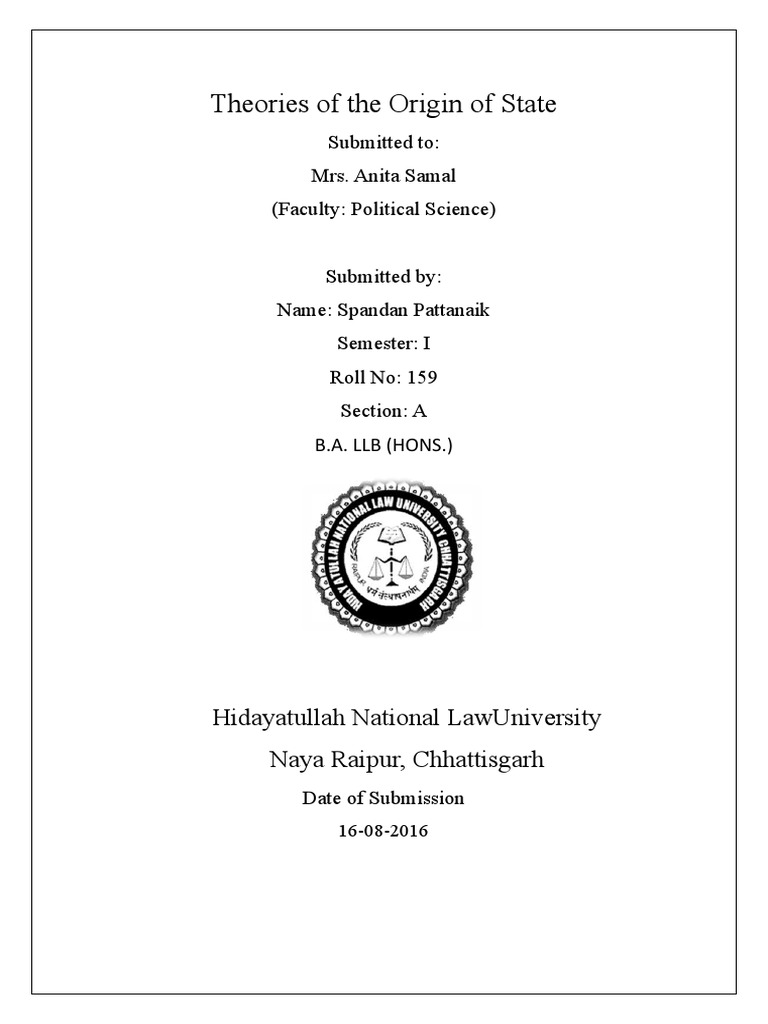 Theories of State Origin Explained | PDF | Social Contract ...