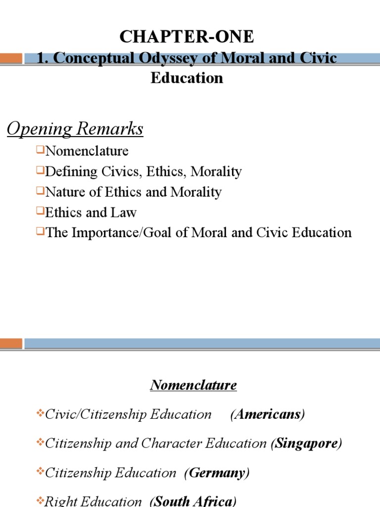 Moral and Civic Education PPT 2020 | PDF | Utilitarianism | Morality