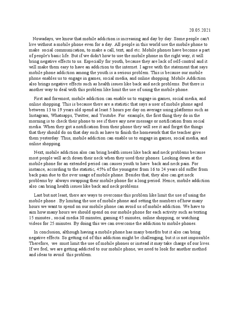 Mobile Addiction | PDF | Social Media | Popular Culture & Media Studies