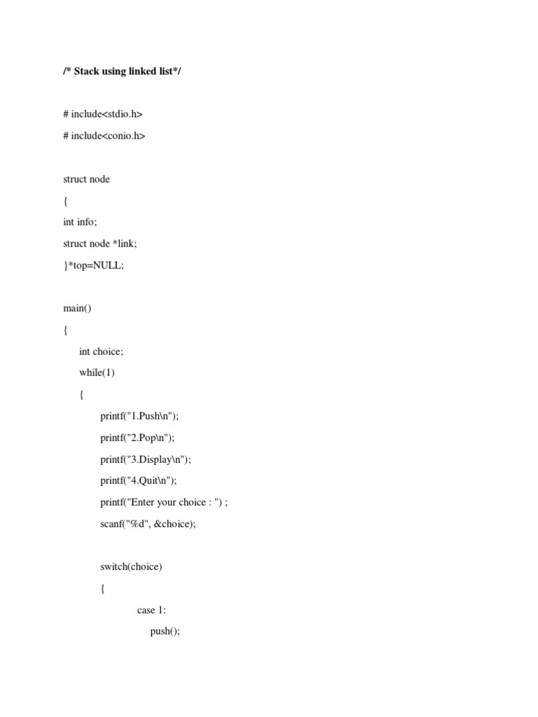 16-Module-2 Linear Data Structures-10-Mar-2021Material I 10-Mar-2021 Stack Using LL | Download ...