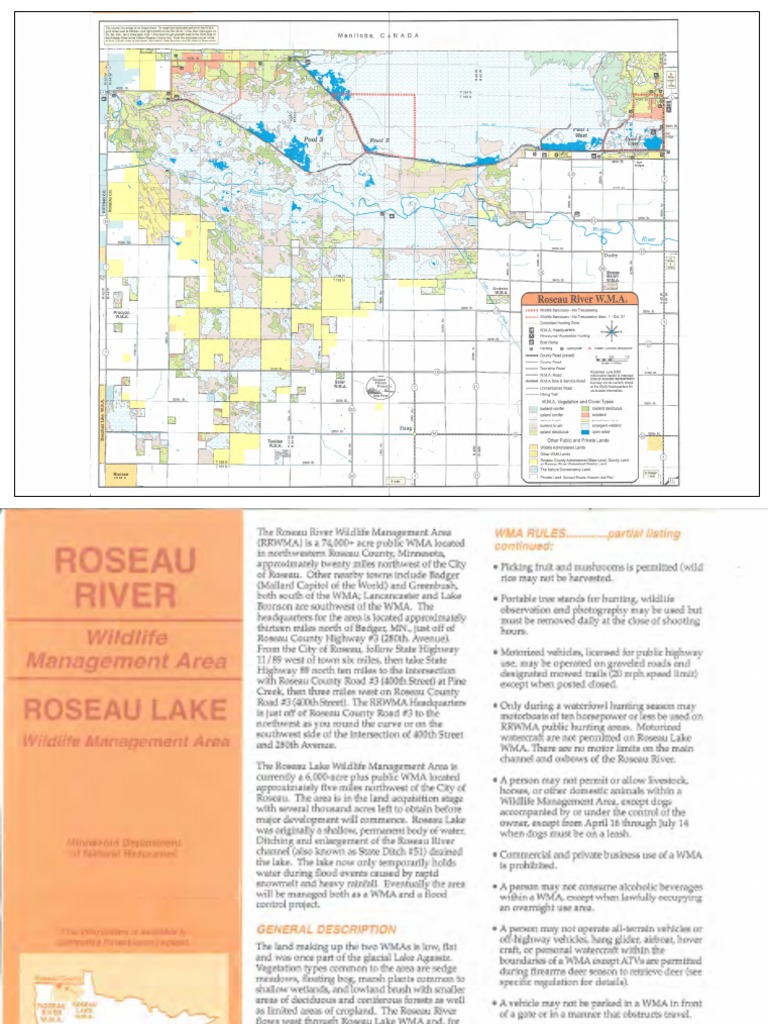 Roseau River WMA Map | PDF