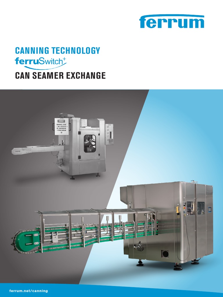 Canning Technology: Can Seamer Exchange | PDF