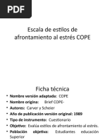 Test Cope Manual | PDF | Estrés (biología) | Las emociones