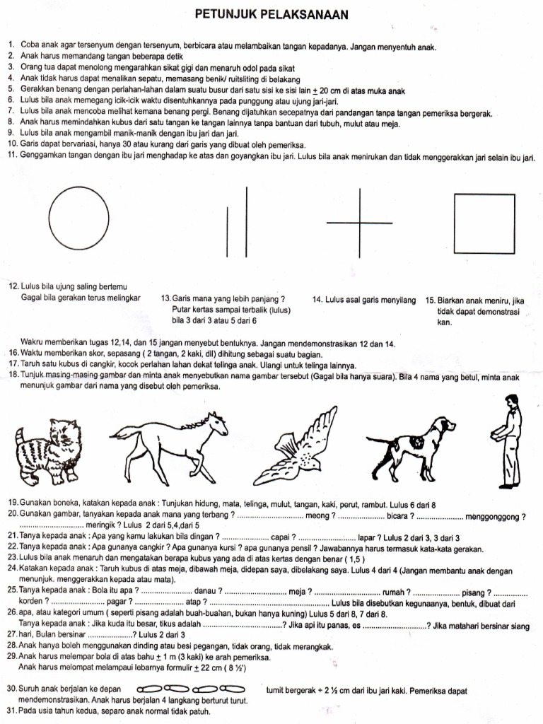Form DDST Yang Bagian Belakang | PDF