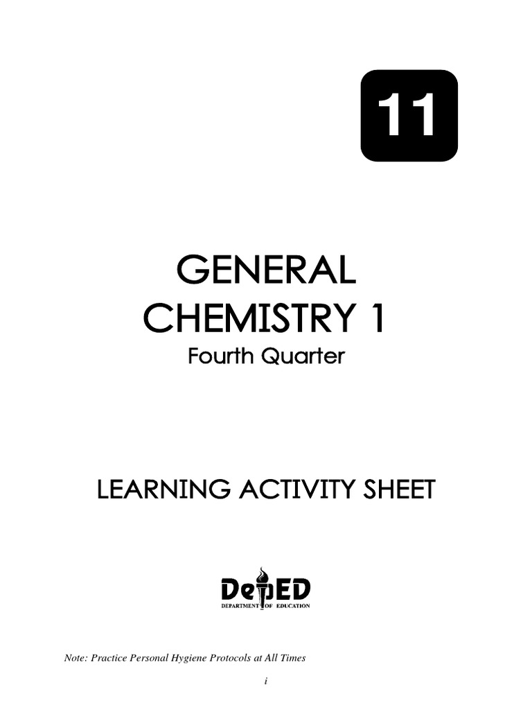 General Chemistry 1 Las Quarter 4 | PDF | Atomic Orbital | Electron ...