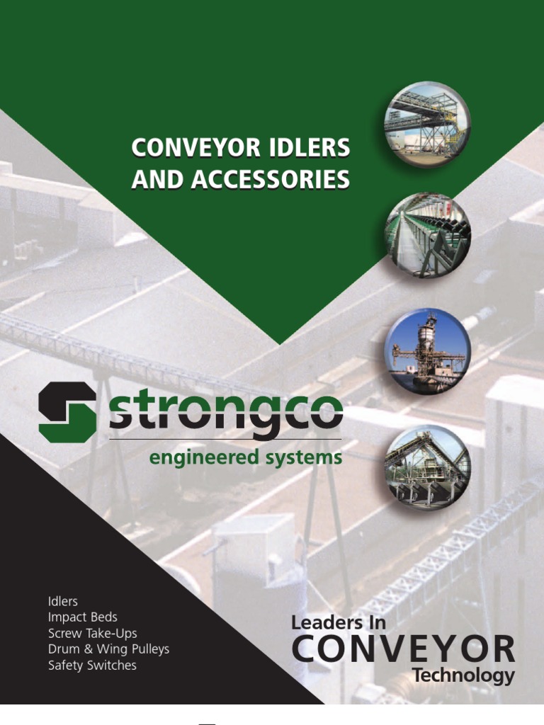 Strongco Idlers | PDF | Bearing (Mechanical) | Belt (Mechanical)