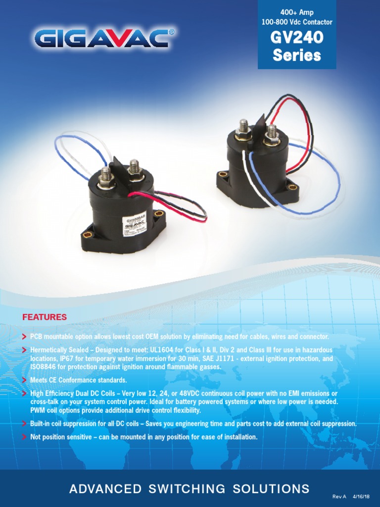 GV240 Series: Advanced Switching Solutions | PDF | Inductor | Switch