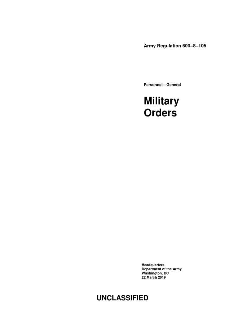 Militari Orders | PDF | United States Army Reserve | Contiguous United ...