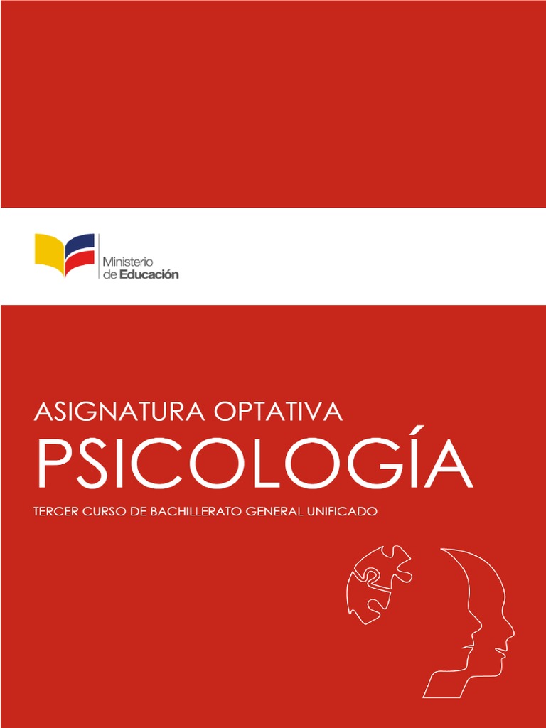 Psicología Asignatura Optativa Tercer Curso de Bachillerato General ...