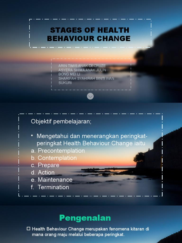 Stages of Health Behaviour Change | PDF