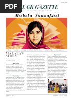 Works and Achievements of Malala Yousafzai | PDF | Malala Yousafzai