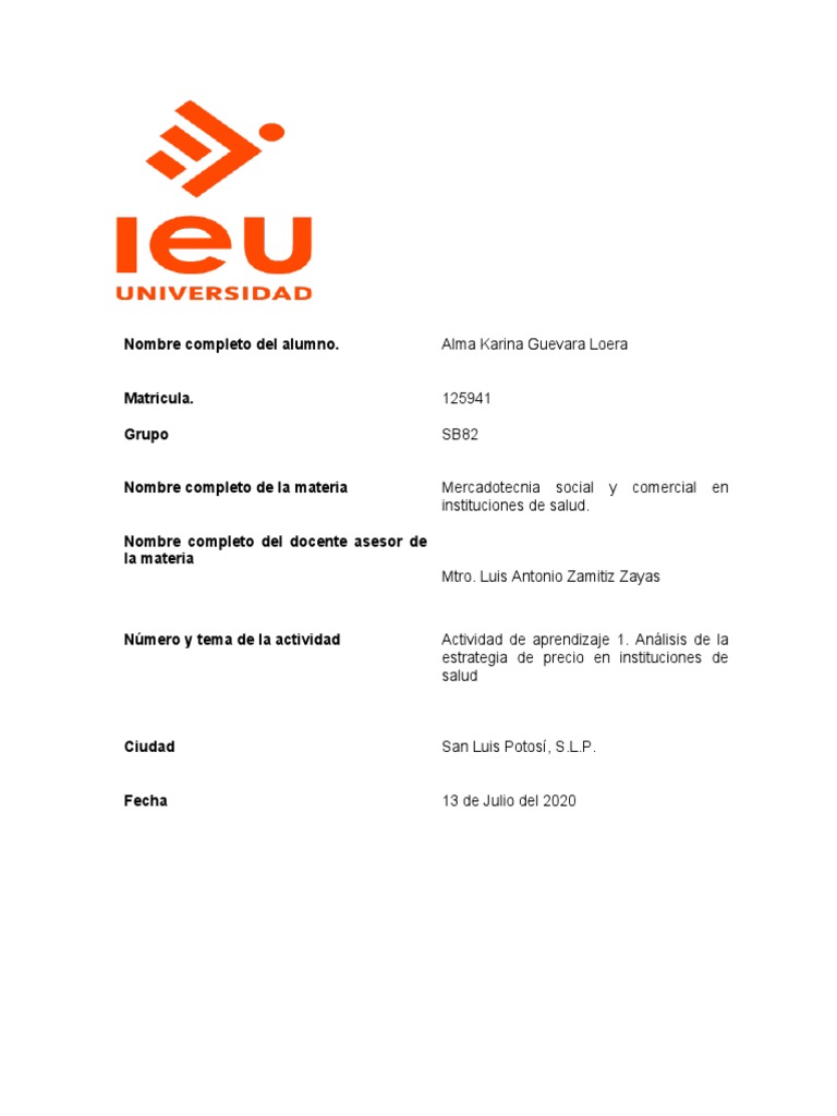 Guevara-Alma - Act. 1 | PDF | Oferta (economía) | Mercado (economía)