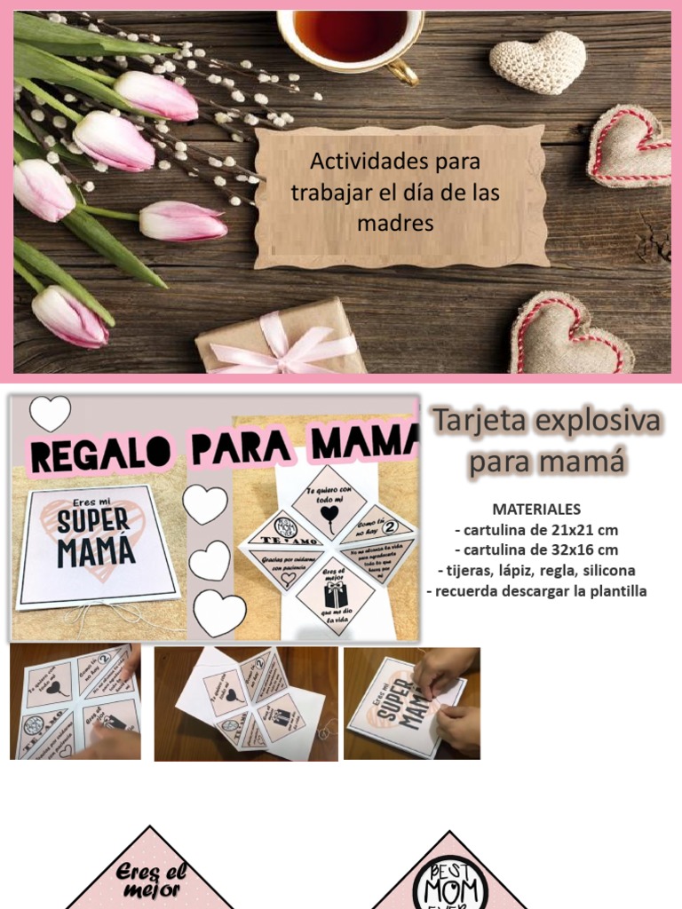 Actividades creativas para el Día de las Madres | PDF | Hogar ...