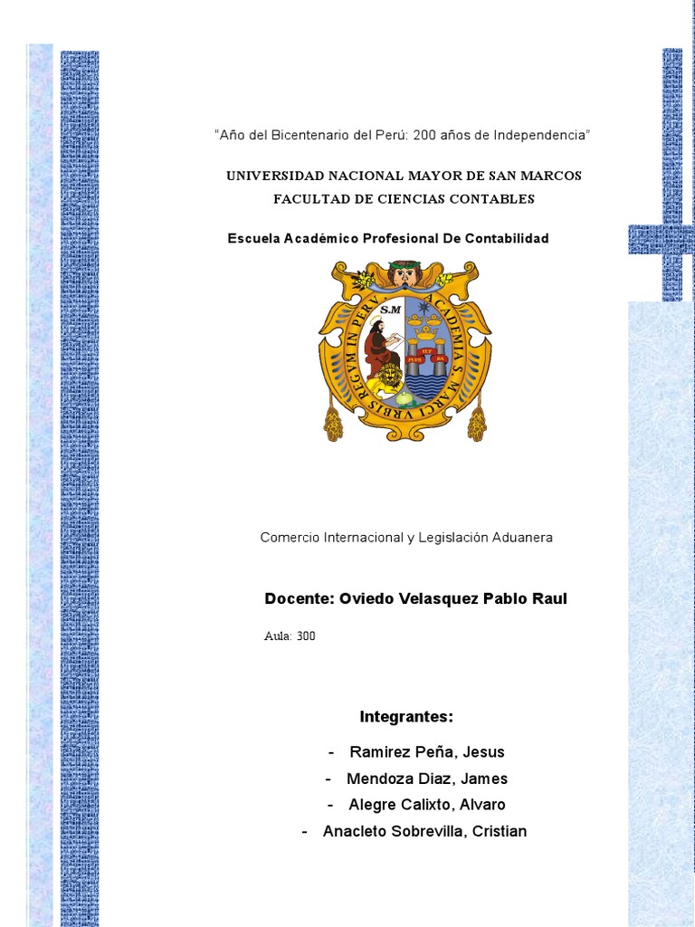 PC1 Grupal Comercio Inter. | PDF | Derecho privado | Derecho empresarial