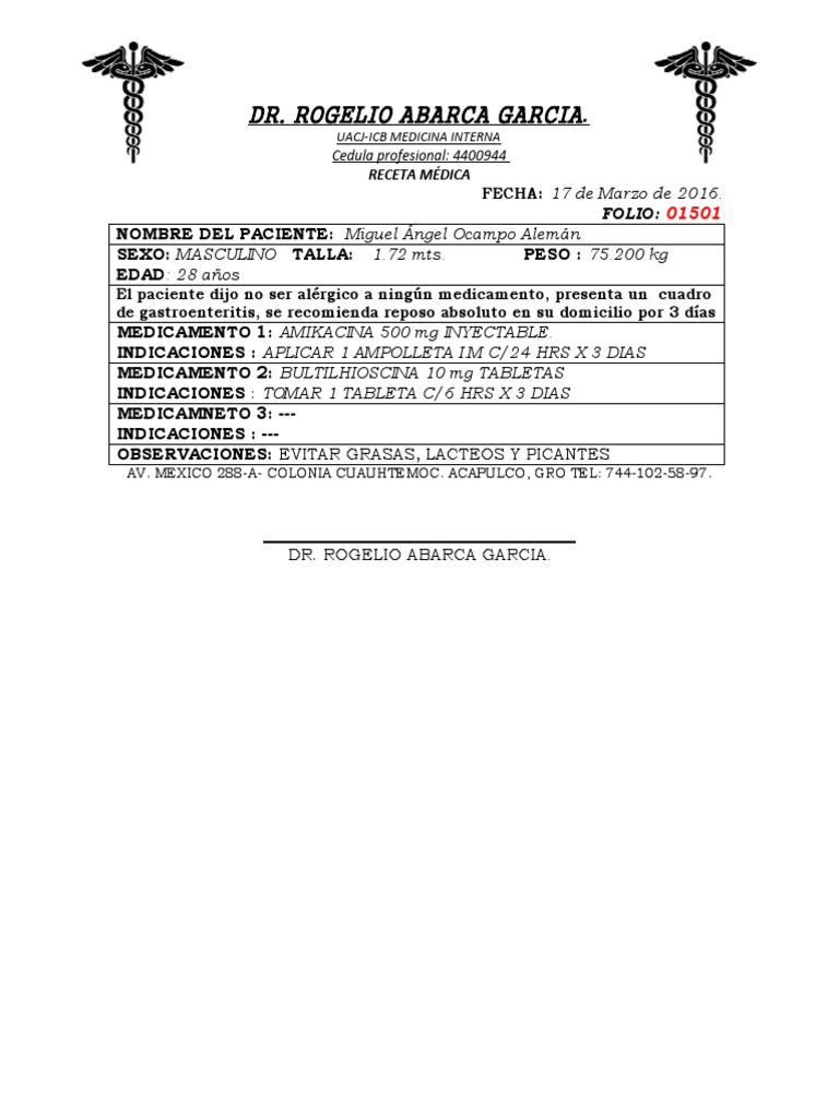 Editable Receta | PDF