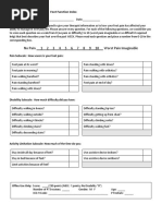 Back Pain Function Scale (BPFS) of Stratford Et Al | PDF