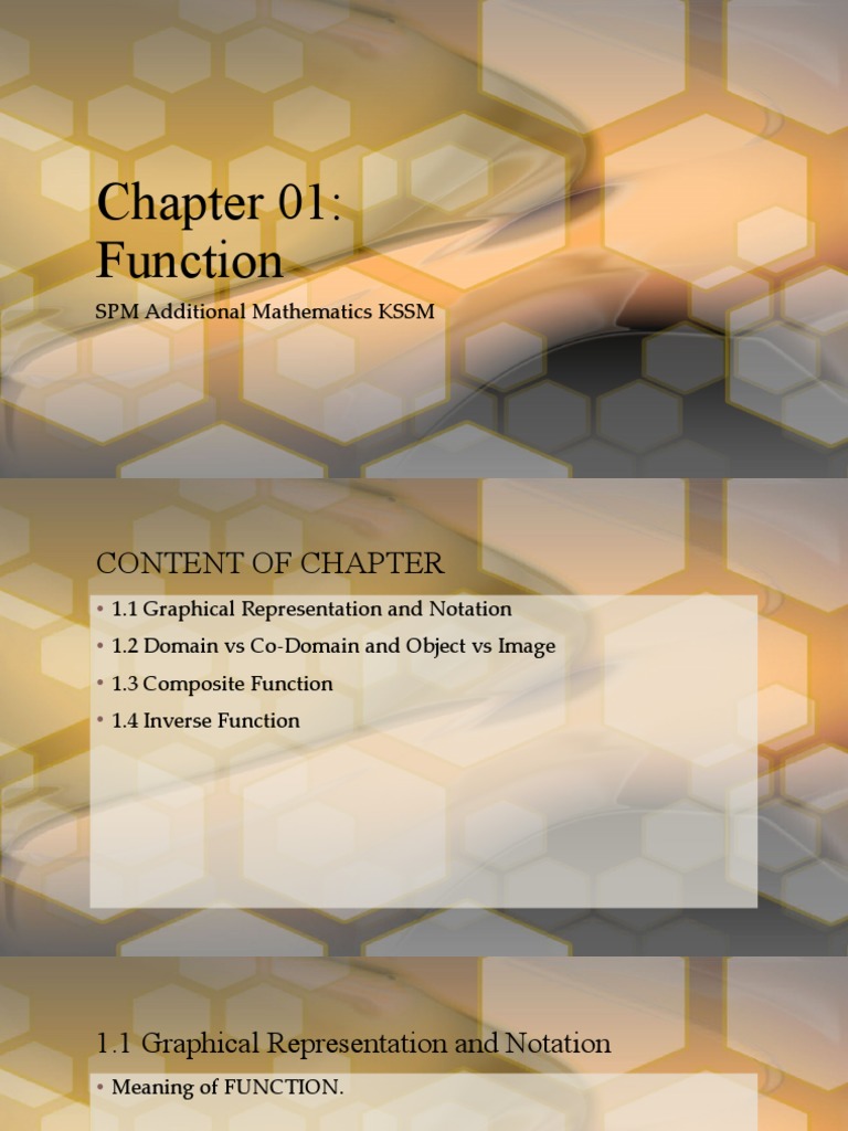 Function: SPM Additional Mathematics KSSM | PDF | Function (Mathematics) | Mathematical Logic
