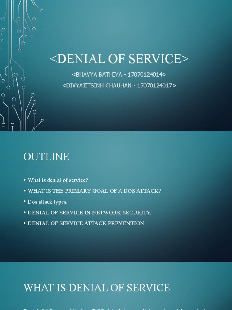 Denial Of Service PDF Denial Of Service Attack Cyberwarfare